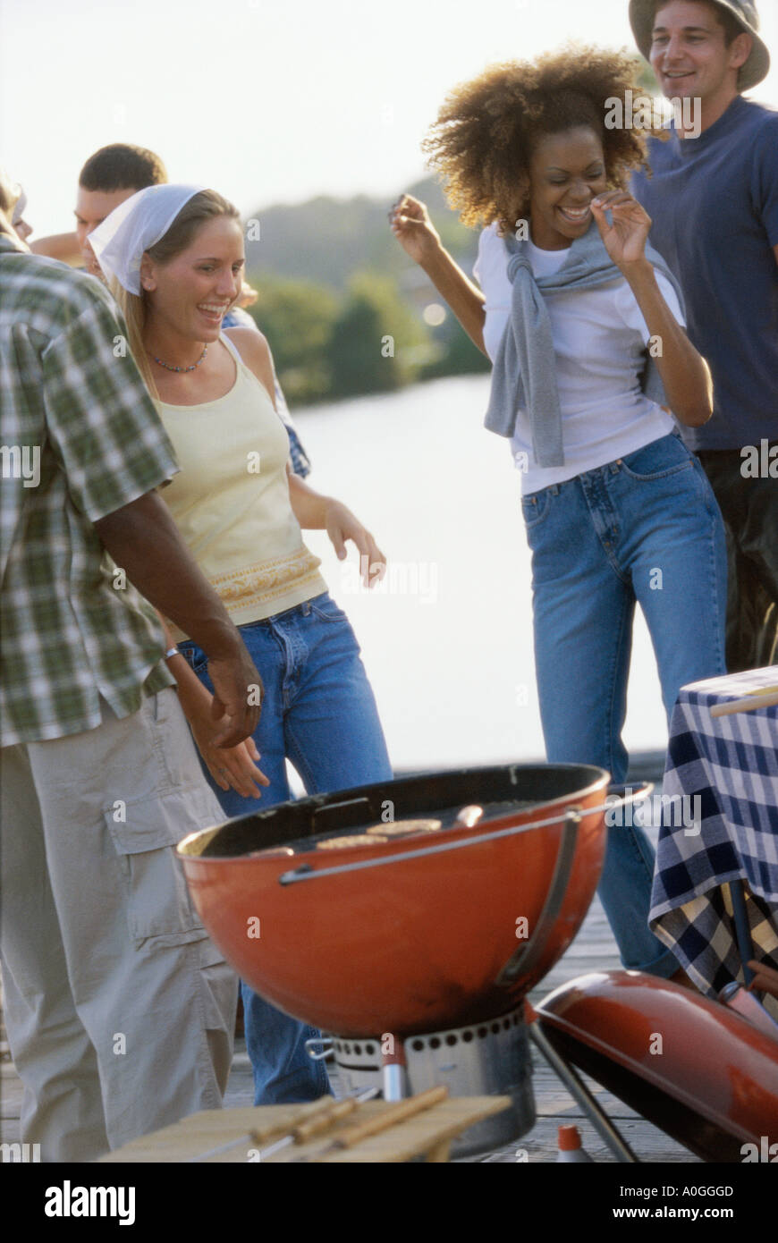 Top down food table group hi-res stock photography and images - Alamy