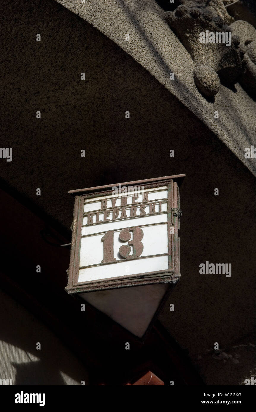 Illuminated house number 13 krakow hi-res stock photography and images ...