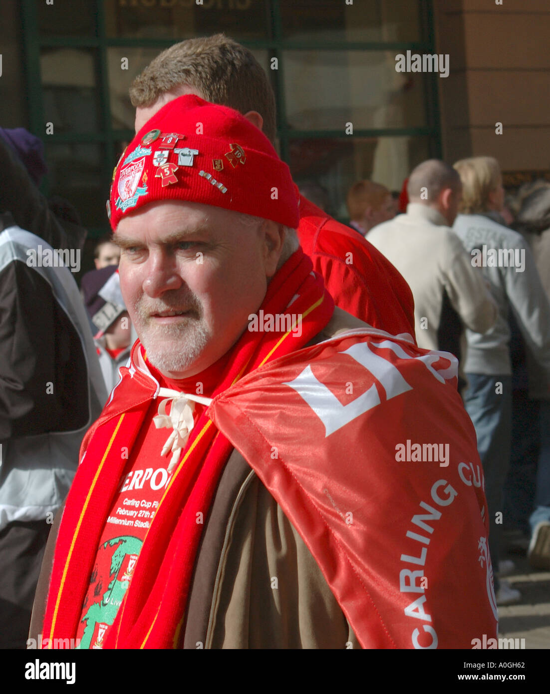 Liverpool football supporter Stock Photo - Alamy