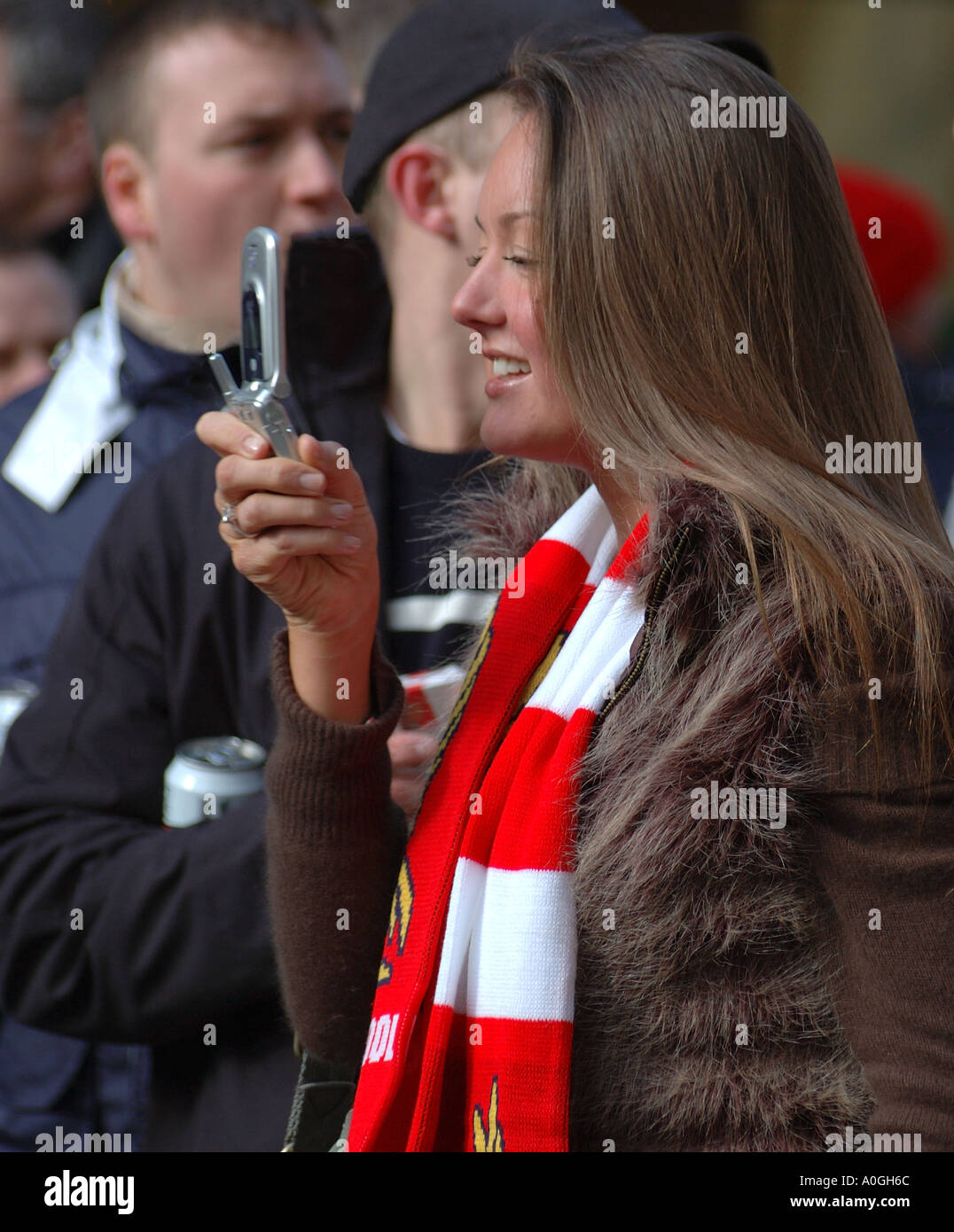 Liverpool football supporter Stock Photo - Alamy
