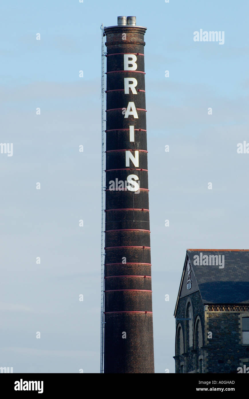 Brains beer chimney Stock Photo - Alamy
