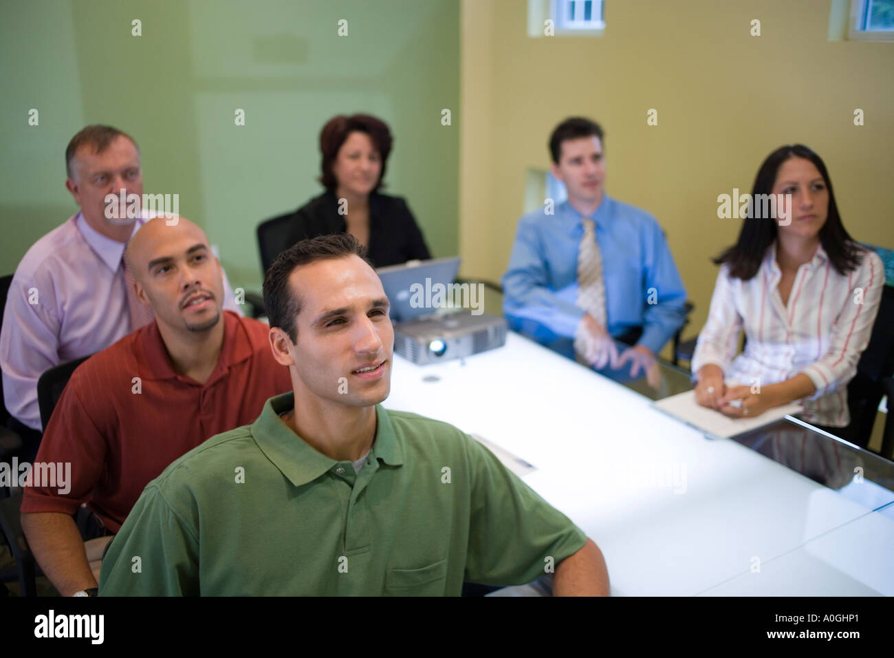 Business executives in a conference room Stock Photo - Alamy
