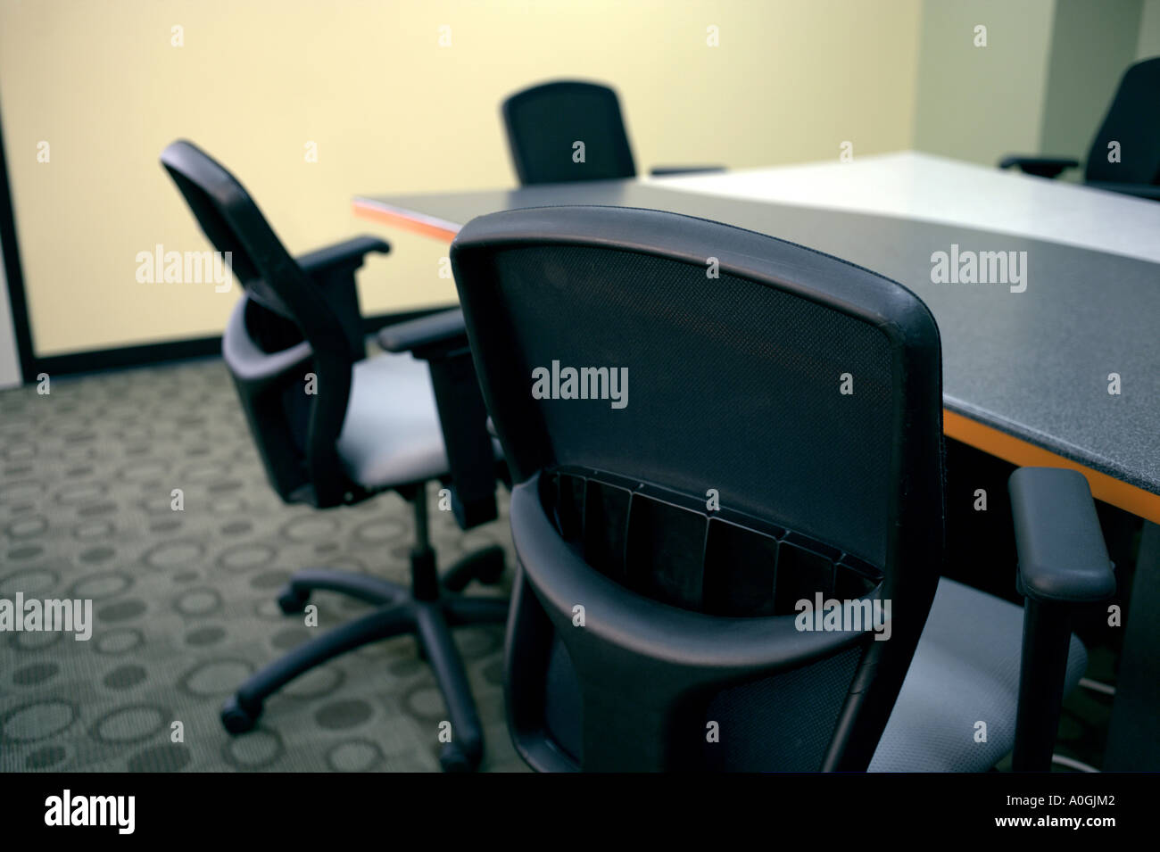 Office boardroom table chairs hi-res stock photography and images - Alamy