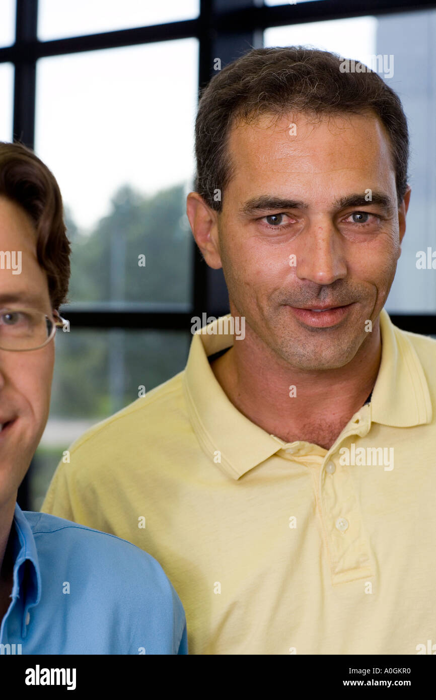 Portrait of two businessmen in an office Stock Photo - Alamy