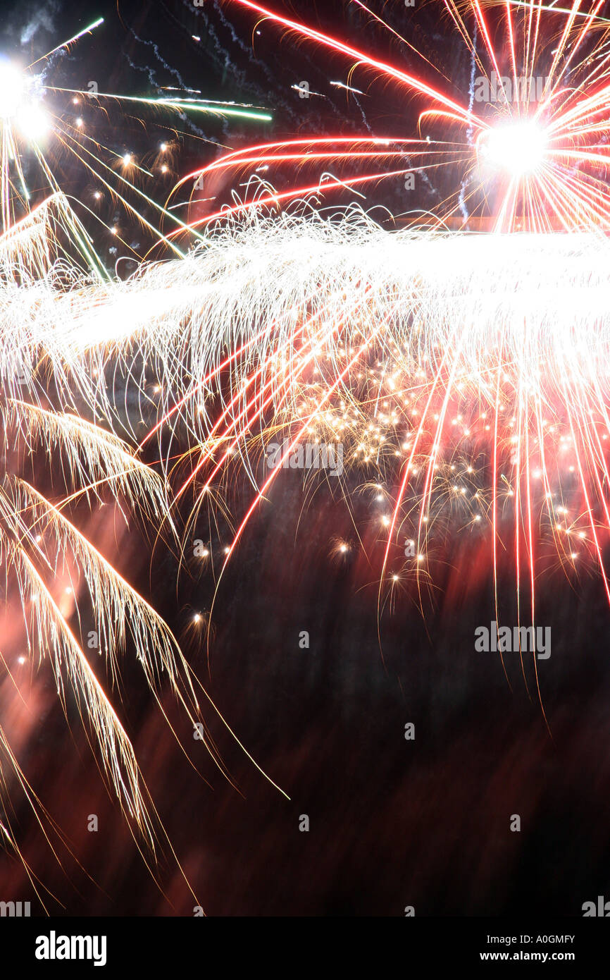 red rockets for fireworks night Stock Photo - Alamy