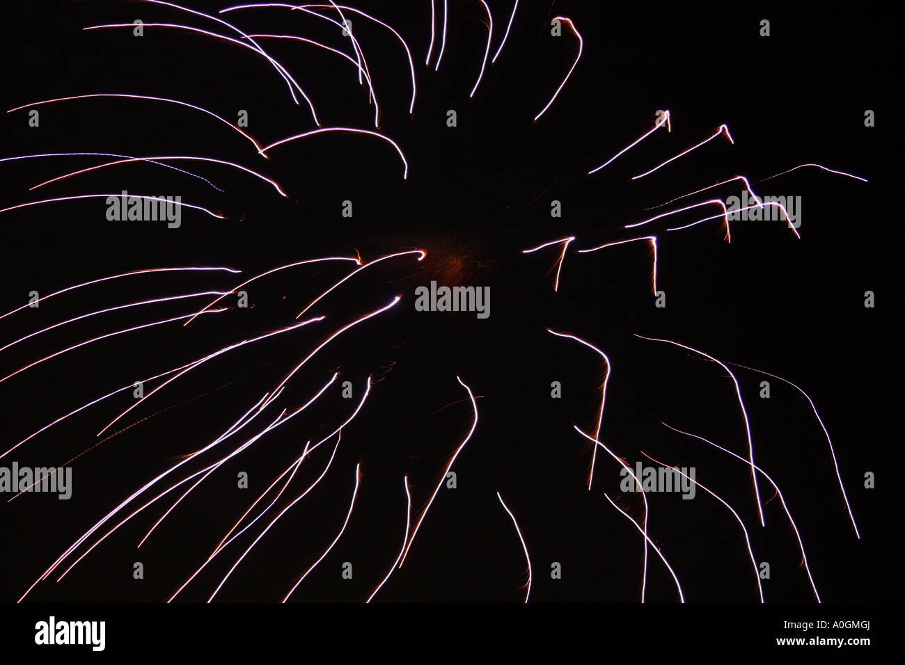 rocket explosion on fireworks night Stock Photo - Alamy