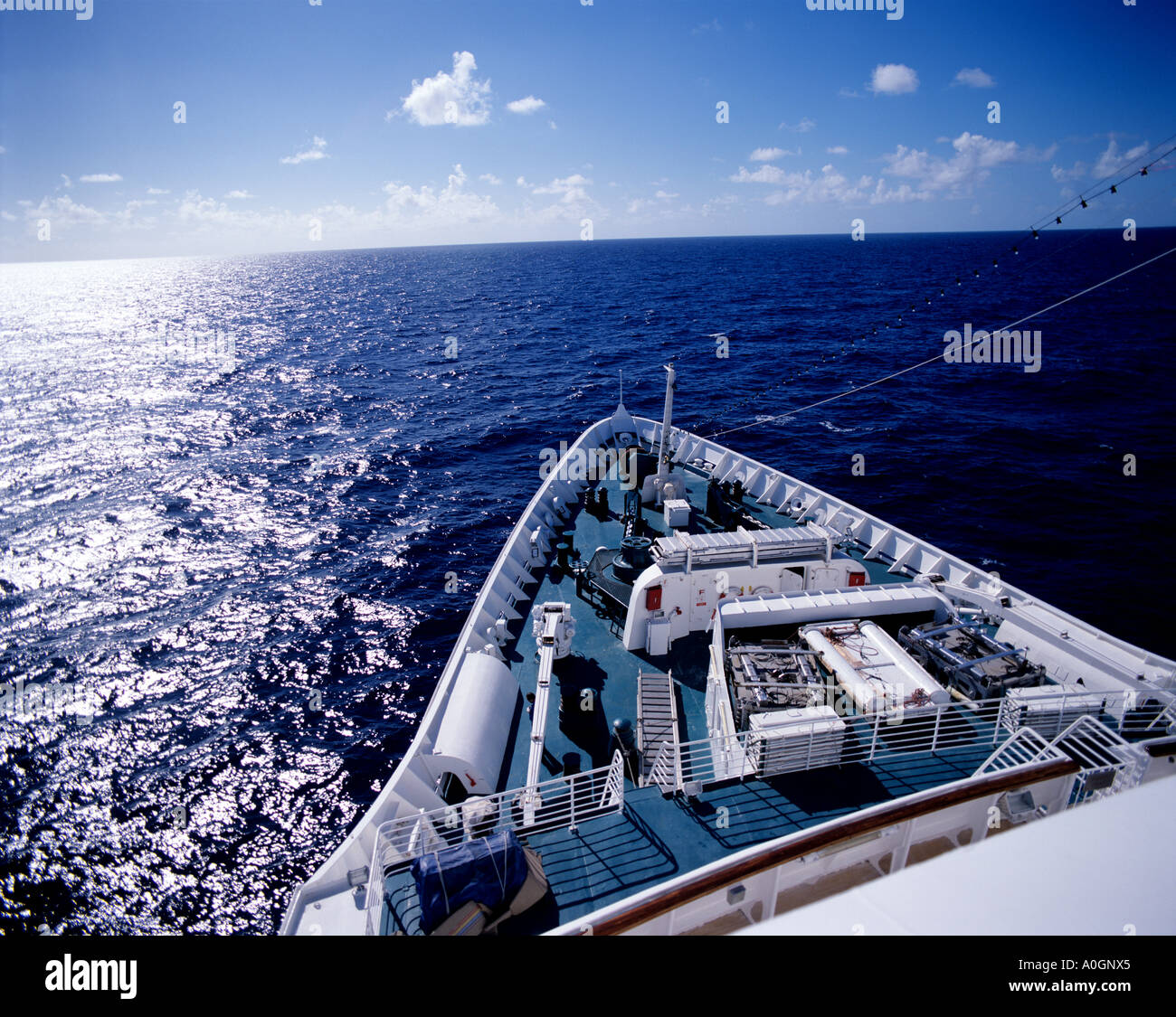 BOW OF CRUISE SHIP Stock Photo - Alamy