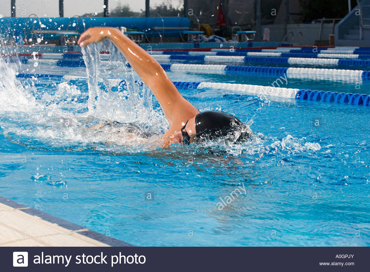 Swimmer Front Crawl Stock Photos & Swimmer Front Crawl Stock Images - Alamy