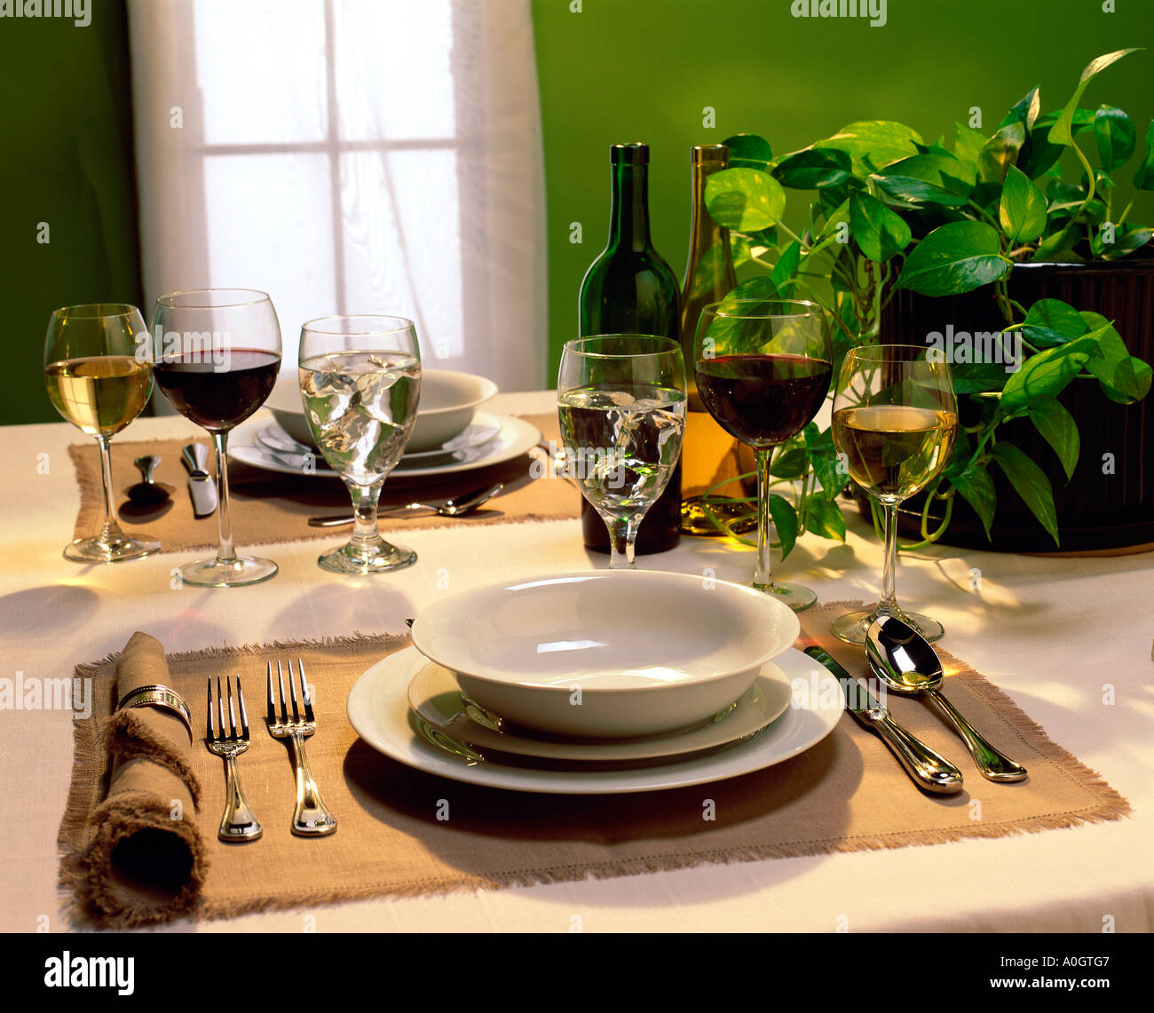 Two table set up hi-res stock photography and images - Alamy