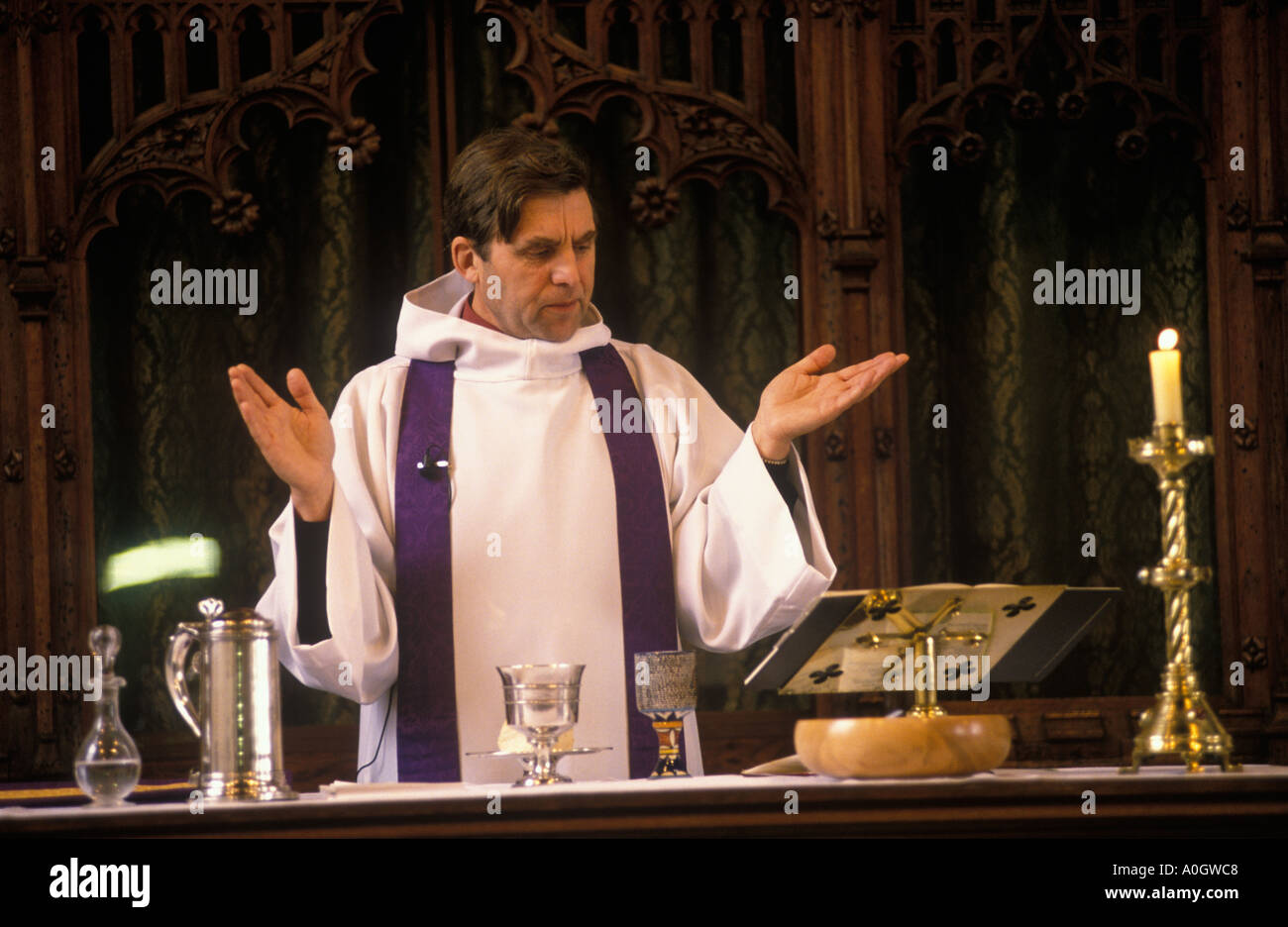 Sunday church service Reverent Rev Martin Down, Church of St Saint ...