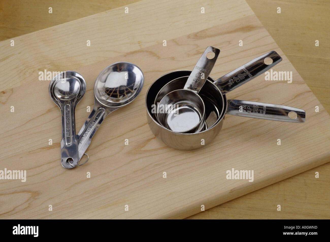 Metal measuring cups Stock Photo - Alamy