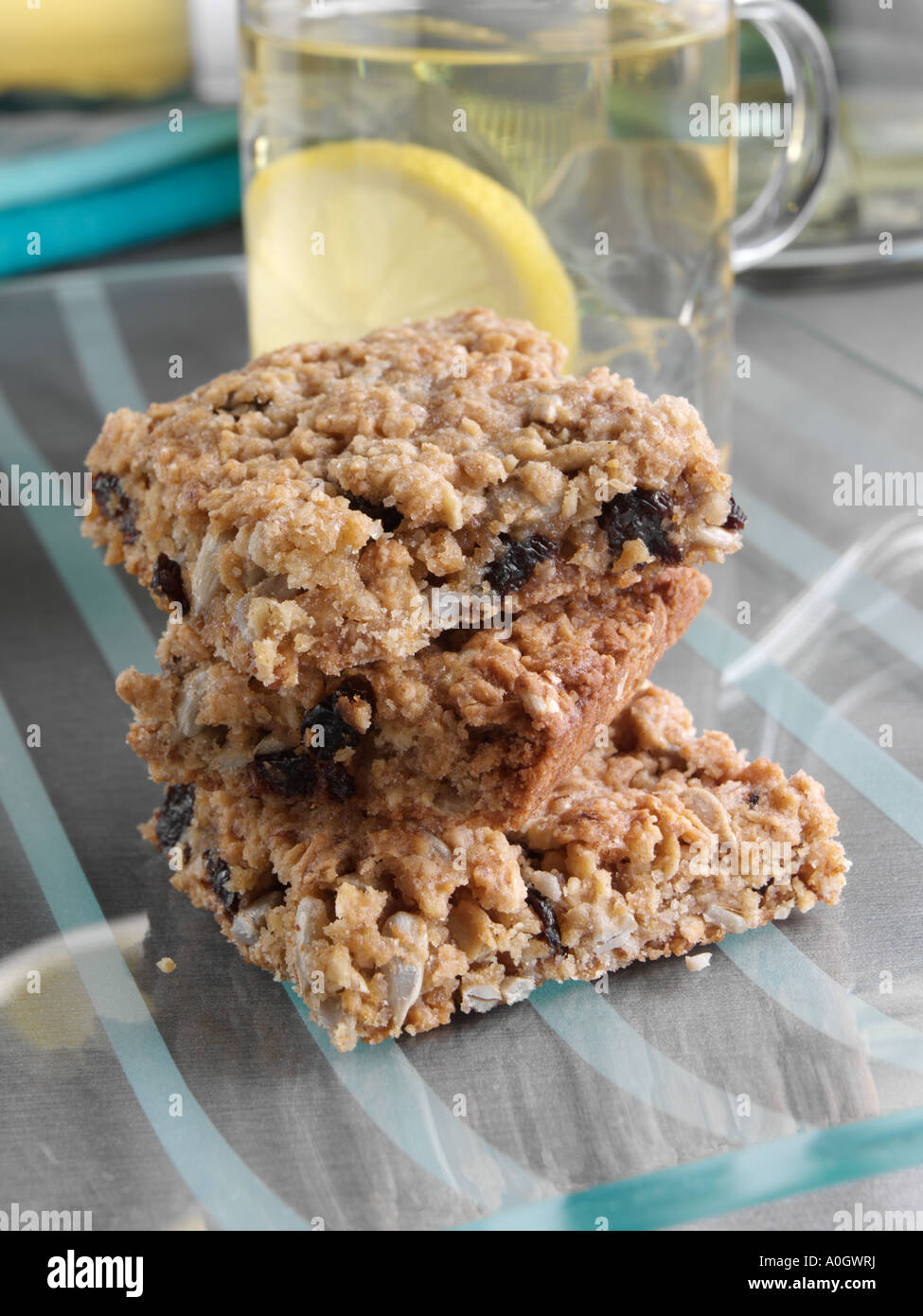 A pile of Granola Squares cookies Stock Photo - Alamy