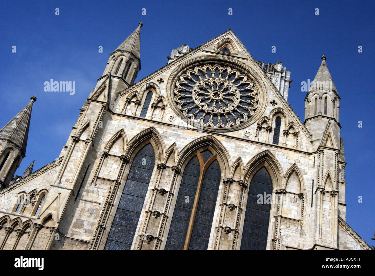 The Rose window in York Minster taken at an abstract angle Stock Photo ...