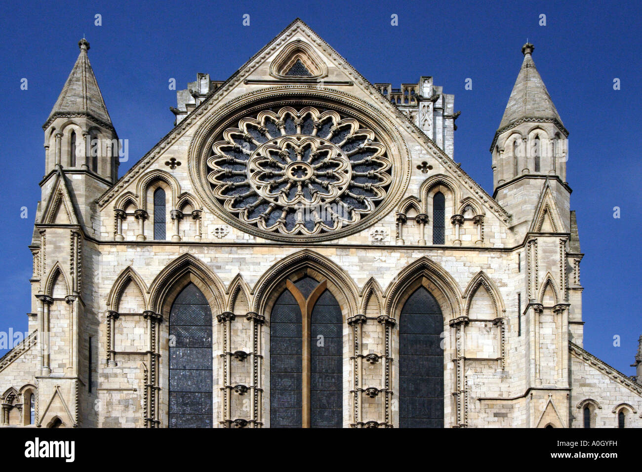Largest medieval stained glass window hi-res stock photography and ...