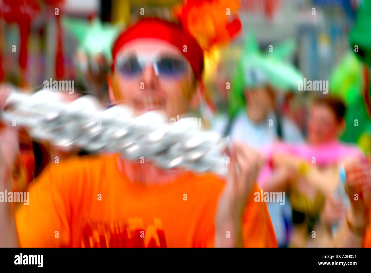 Street carnival reveller Stock Photo - Alamy