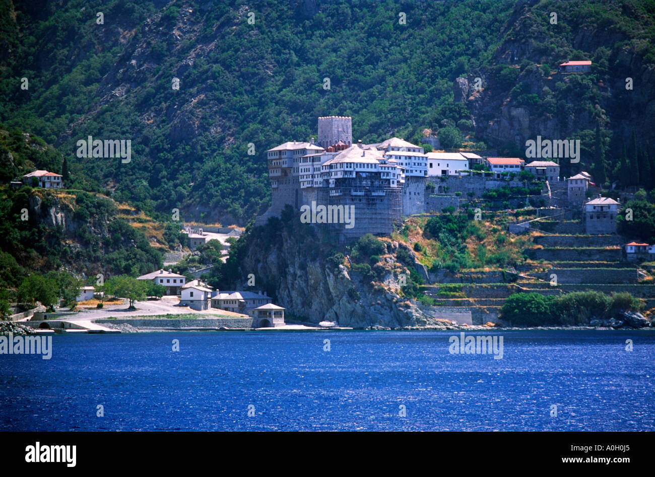 Monastery Mount Athos Greece Stock Photo - Alamy