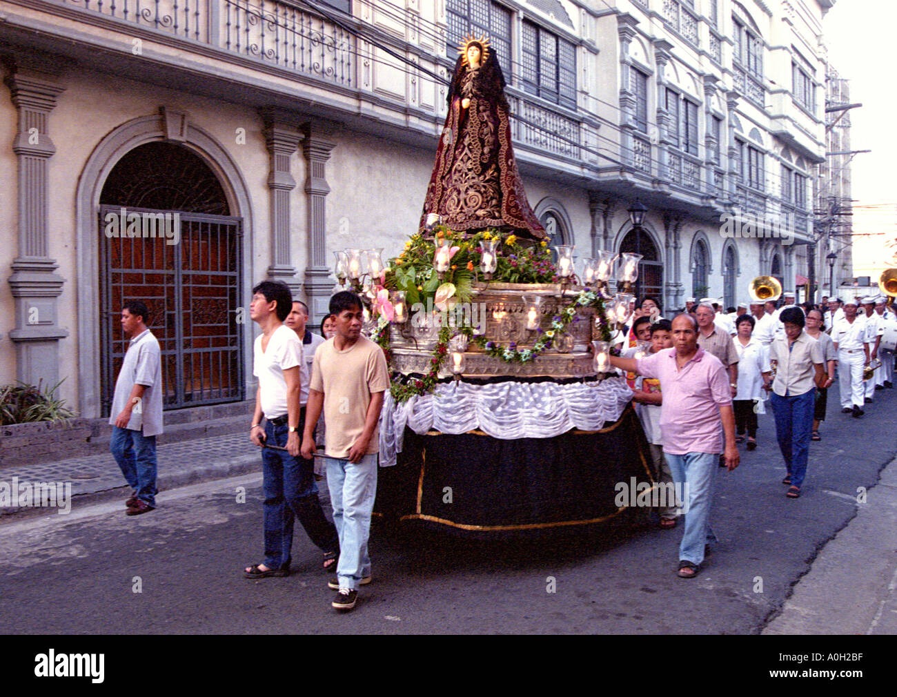 Lenten Processions in Intramuros Manila Stock Photo - Alamy