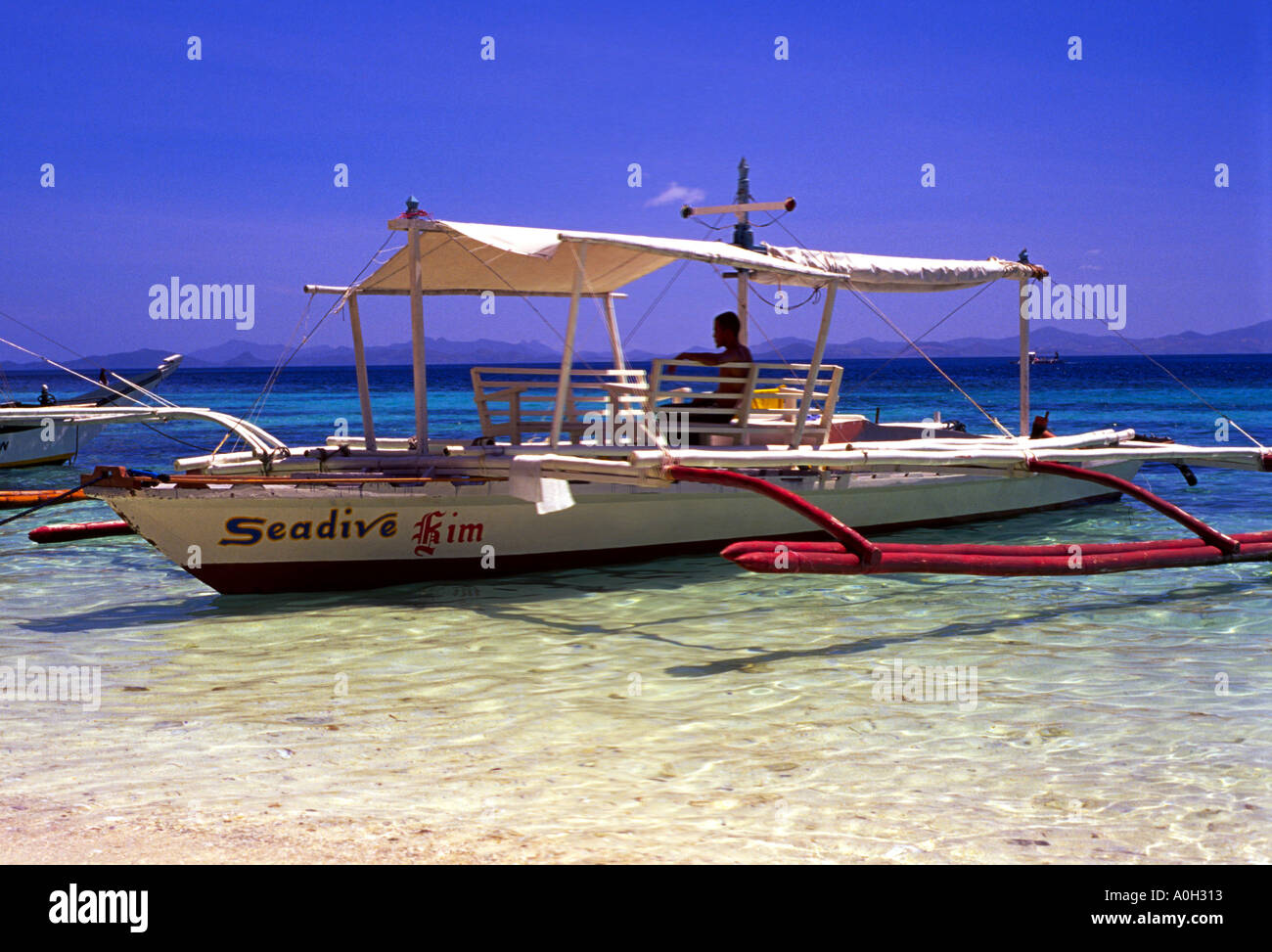 Bangka boat Honda Bay Palawan Philippines Stock Photo - Alamy