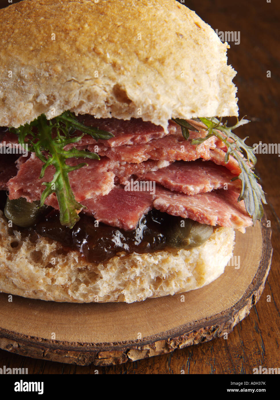 Corned beef roll Stock Photo - Alamy