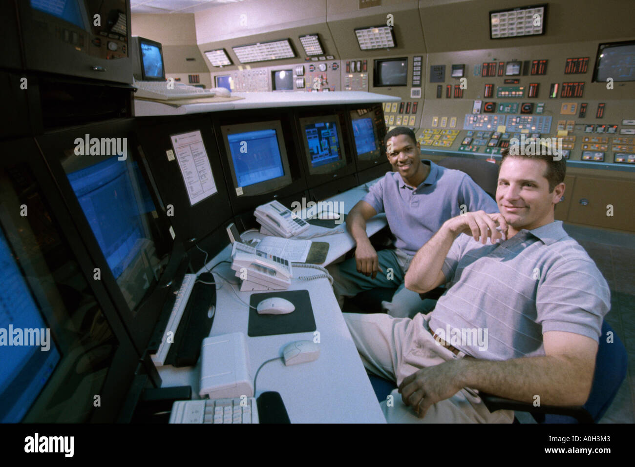 Electric Power Control Room Stock Photo - Alamy