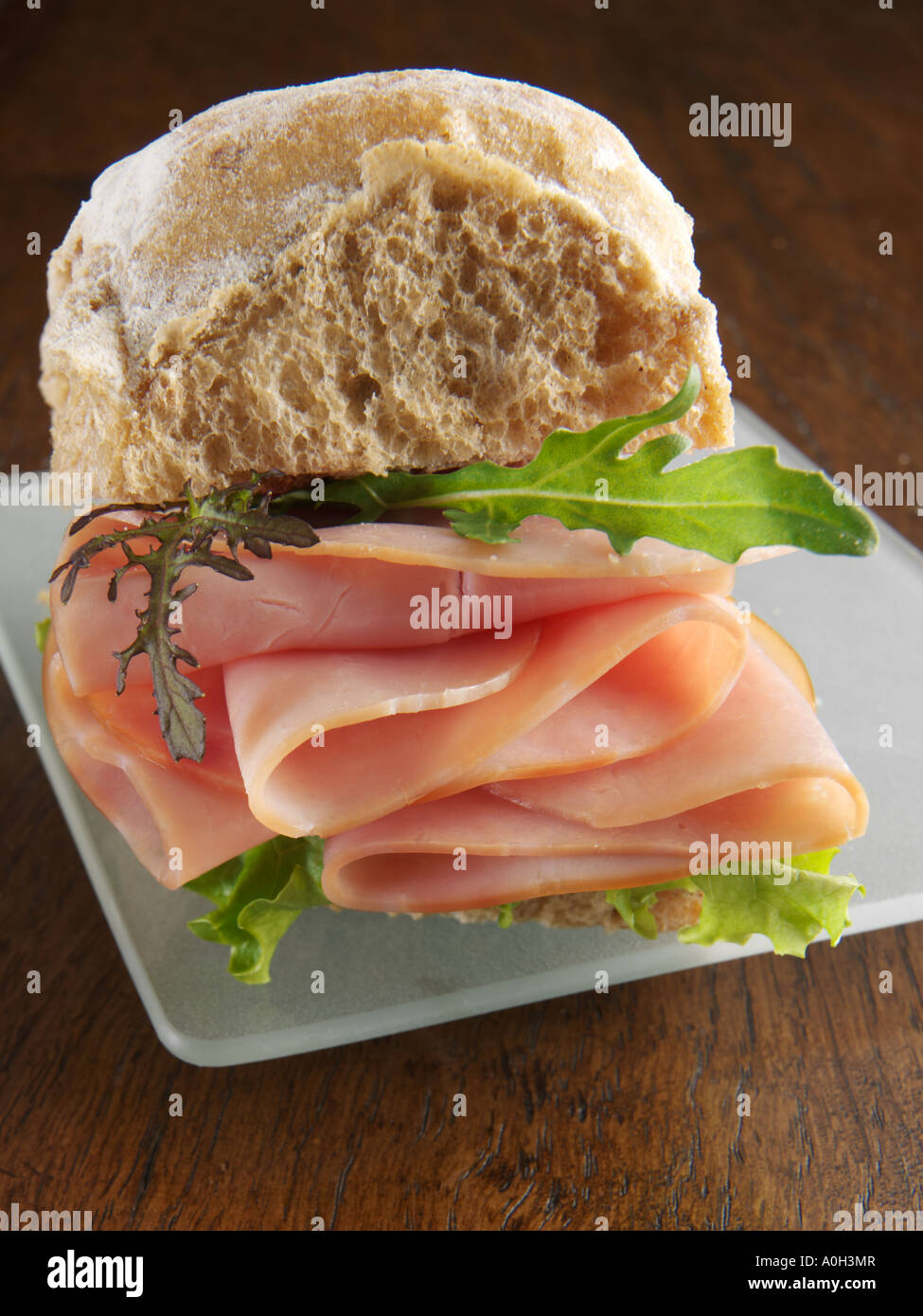 Individual wafer thin ham roll hi-res stock photography and images - Alamy