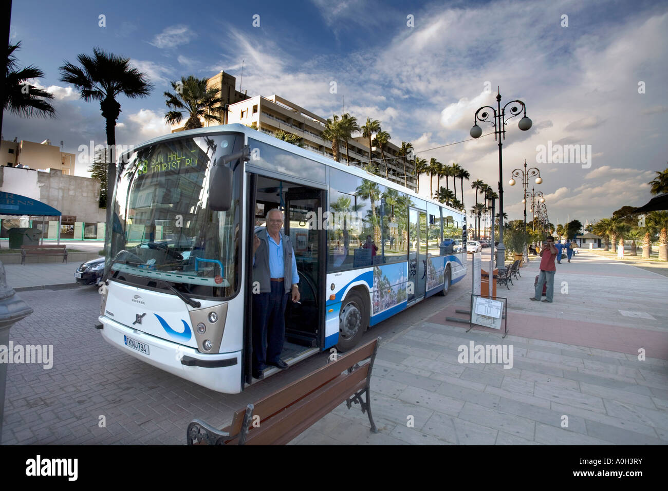 ONE OF THE MANY MODERN, CHEAP AND FREQUENT BUSES AROUND LARNAKA, ABOUT ...
