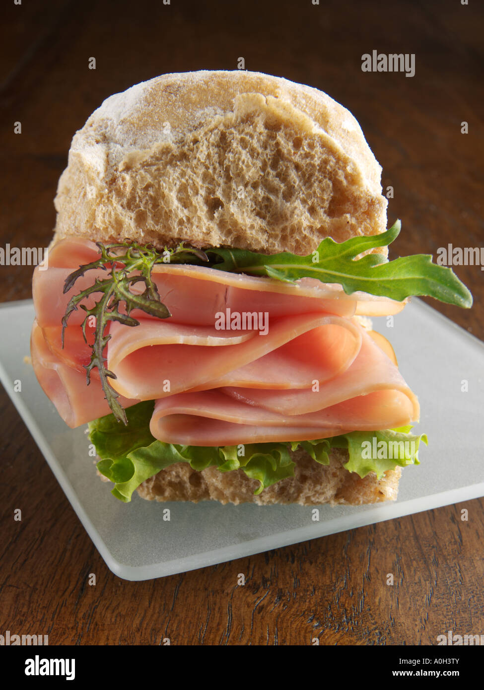 Individual wafer thin ham roll hi-res stock photography and images - Alamy