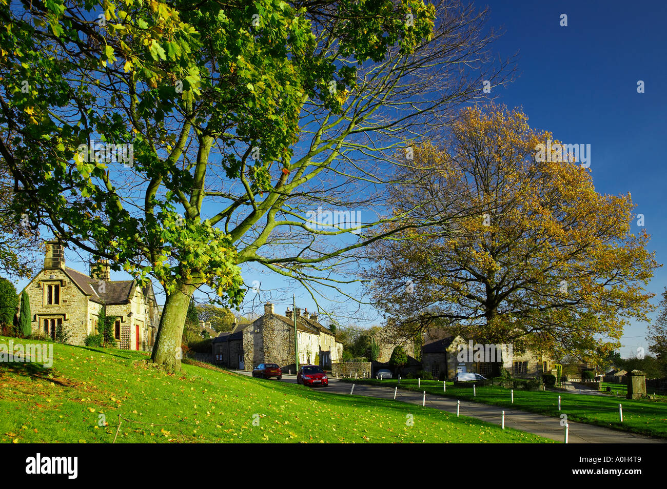England North Yorkshire Leyburn Wensleydale Wensley Village Stock Photo ...
