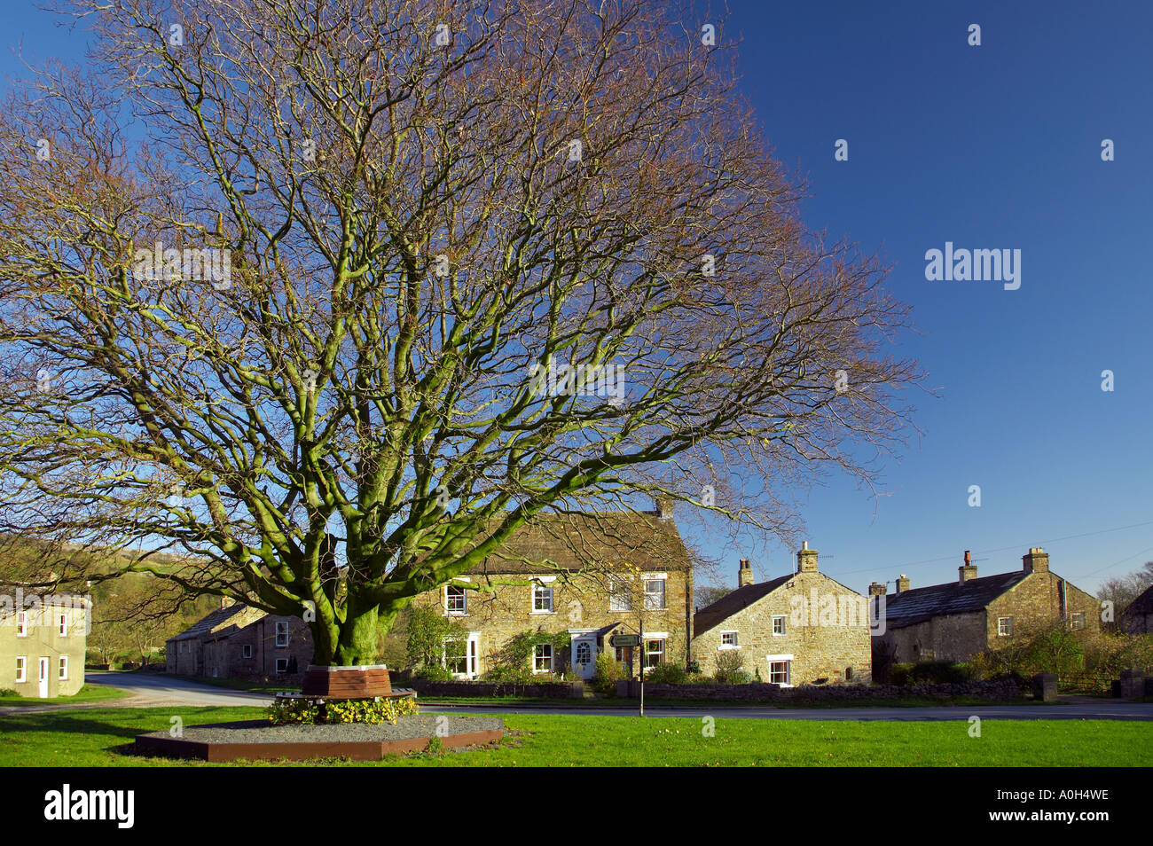 England North Yorkshire Leyburn Wensleydale Redmire Village Stock Photo ...