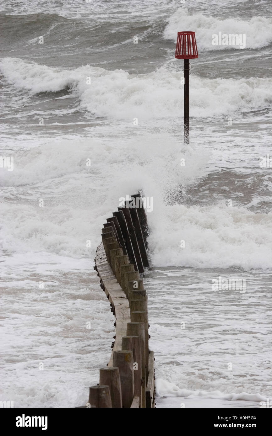 Battered groynes hi-res stock photography and images - Alamy