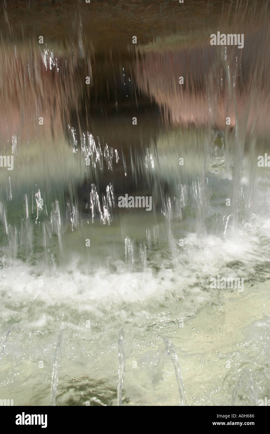 Water Falling from Fountain Stock Photo - Alamy