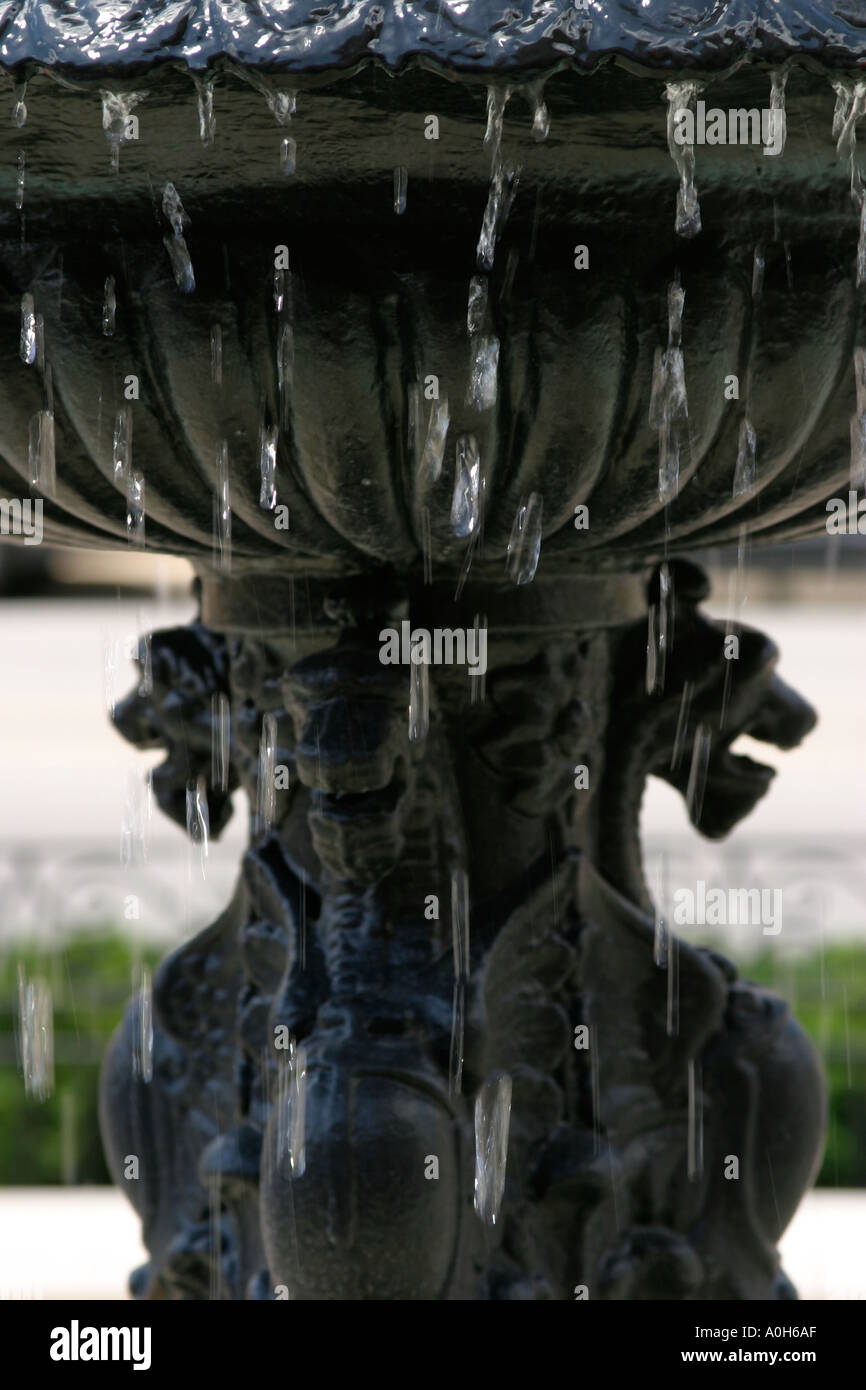 Water Falling from Fountain Stock Photo - Alamy