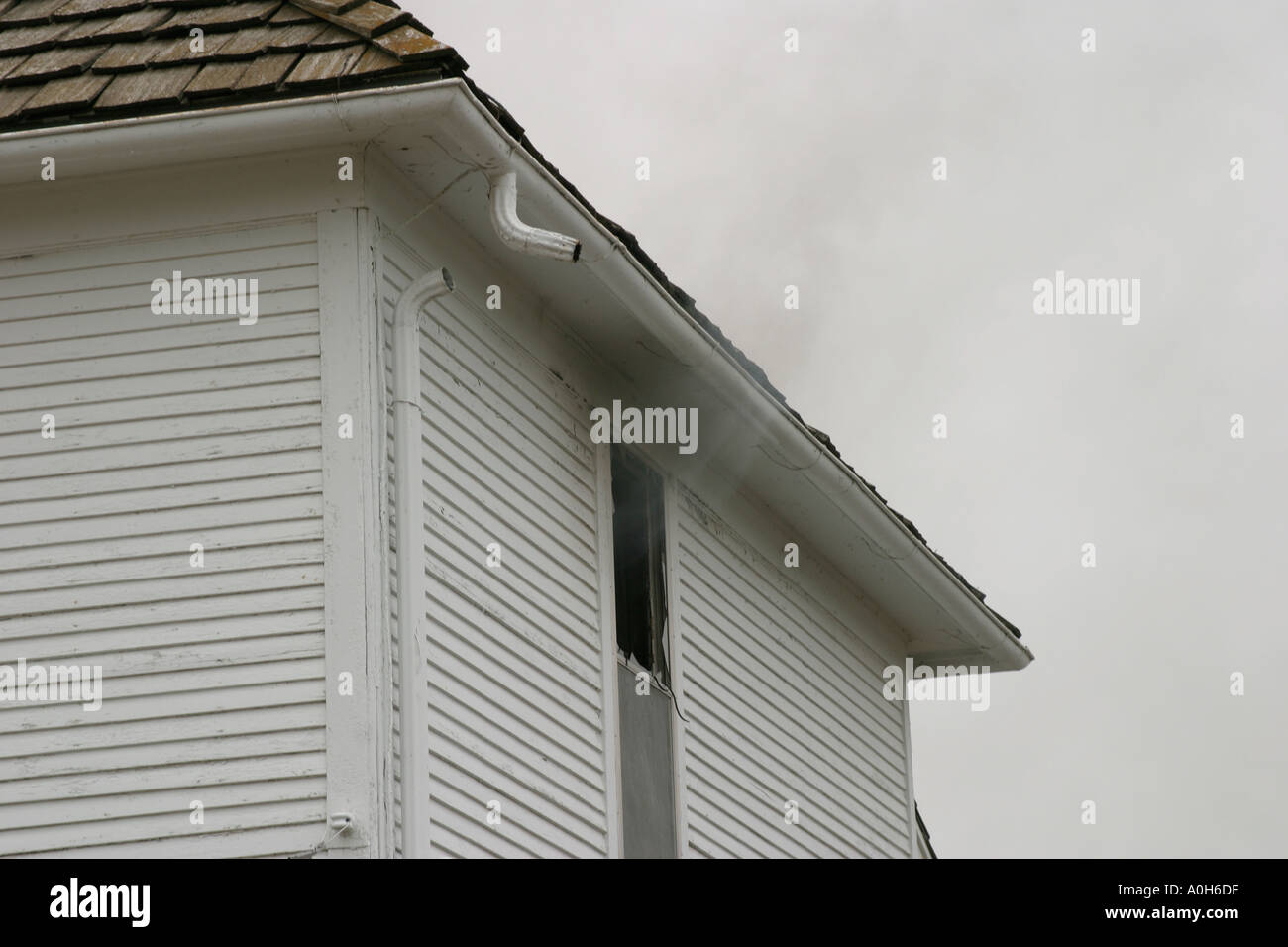 Smoke Escaping from Window Stock Photo - Alamy