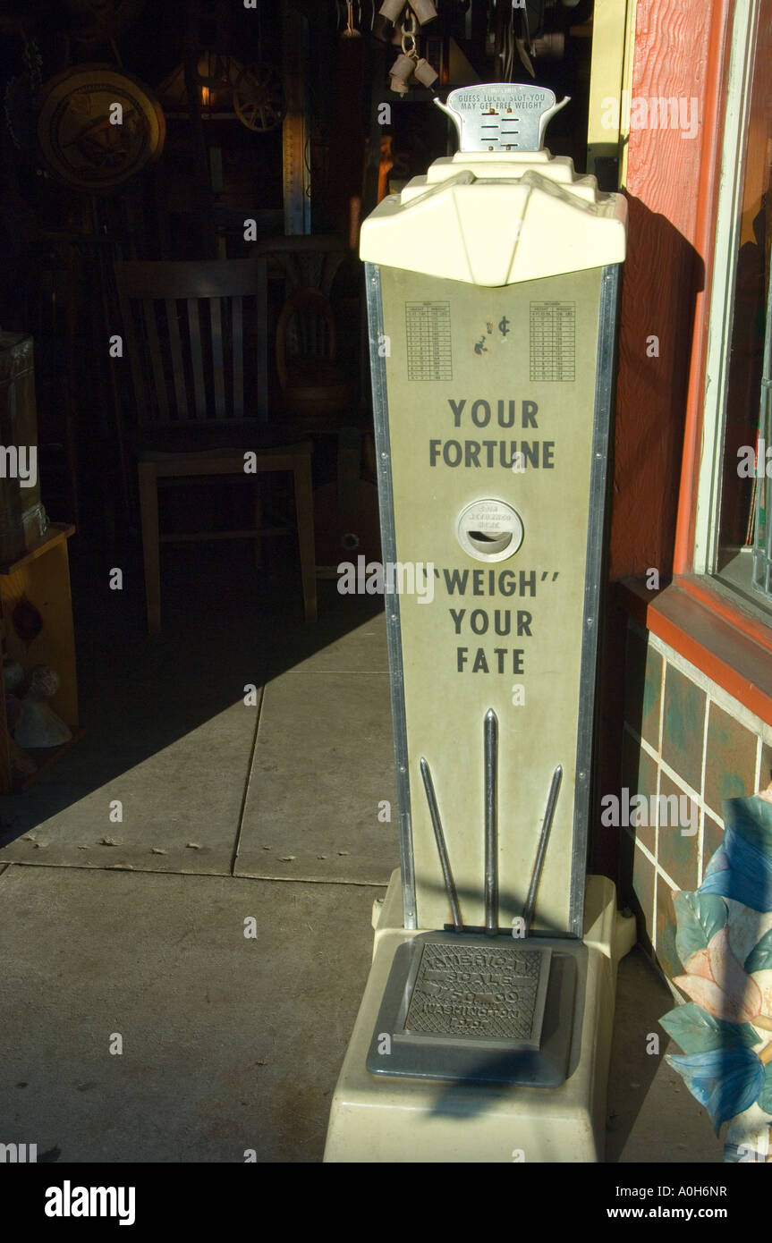 old weight and fortune scale 3 Stock Photo - Alamy
