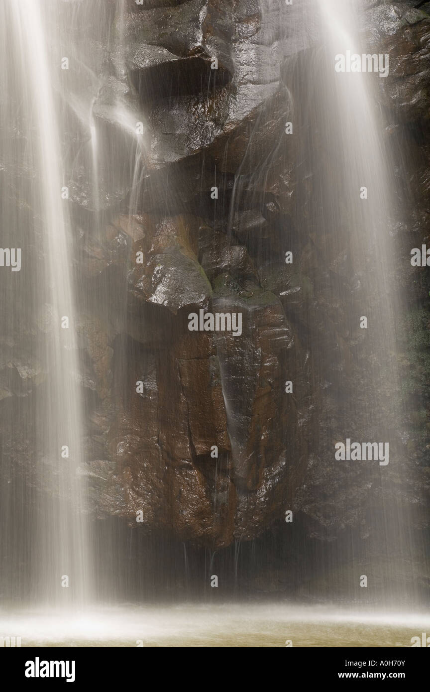 Zillie Falls detail of falling water Stock Photo - Alamy