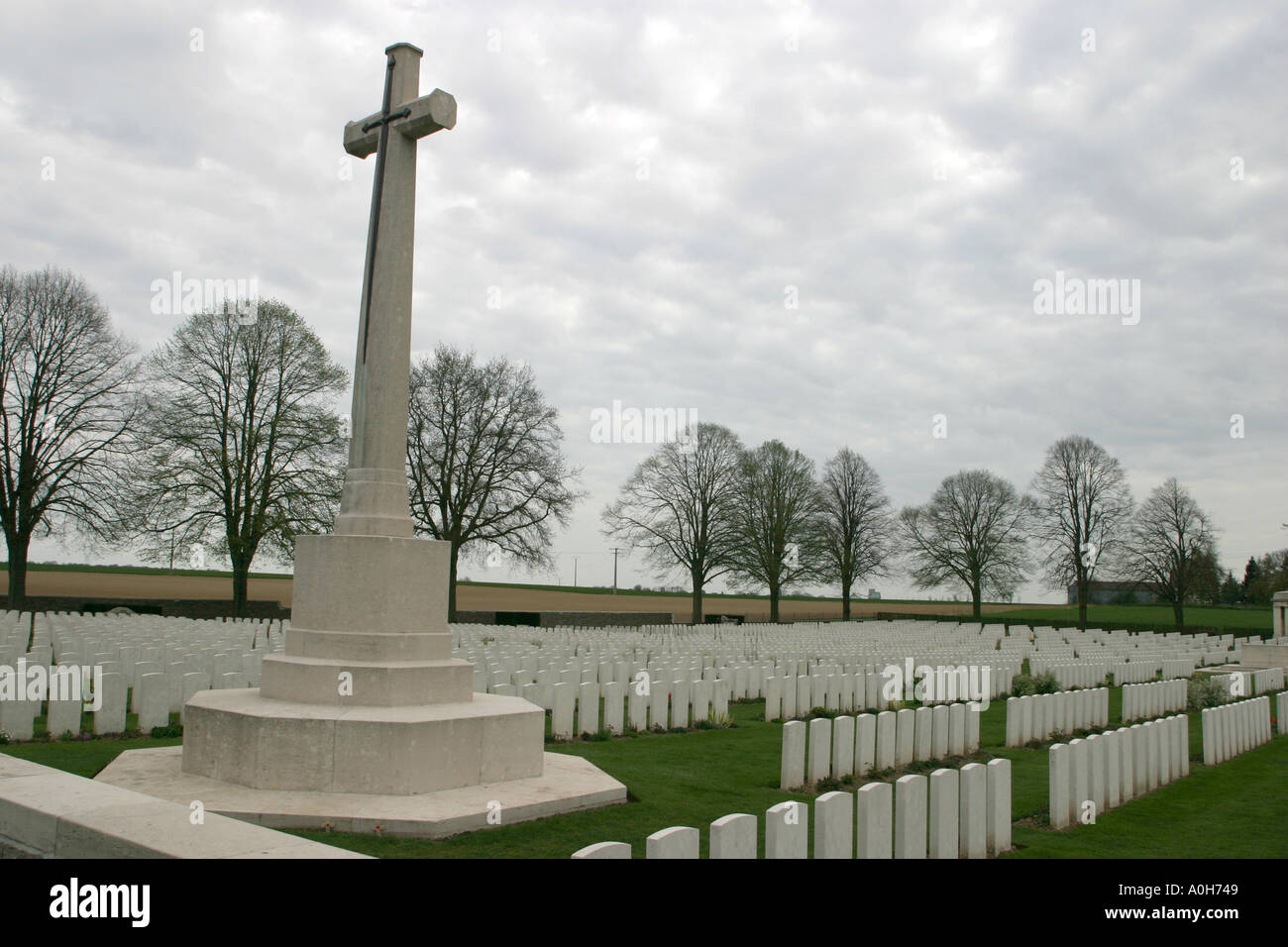 Delville Wood Commonwealth WW1 cemetery Longueval Somme Picardy France ...