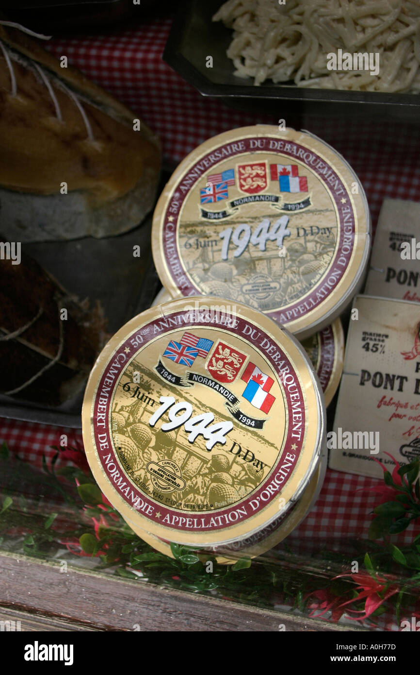 Packs of Camembert cheese in 60th anniversary commemorative D-Day ...
