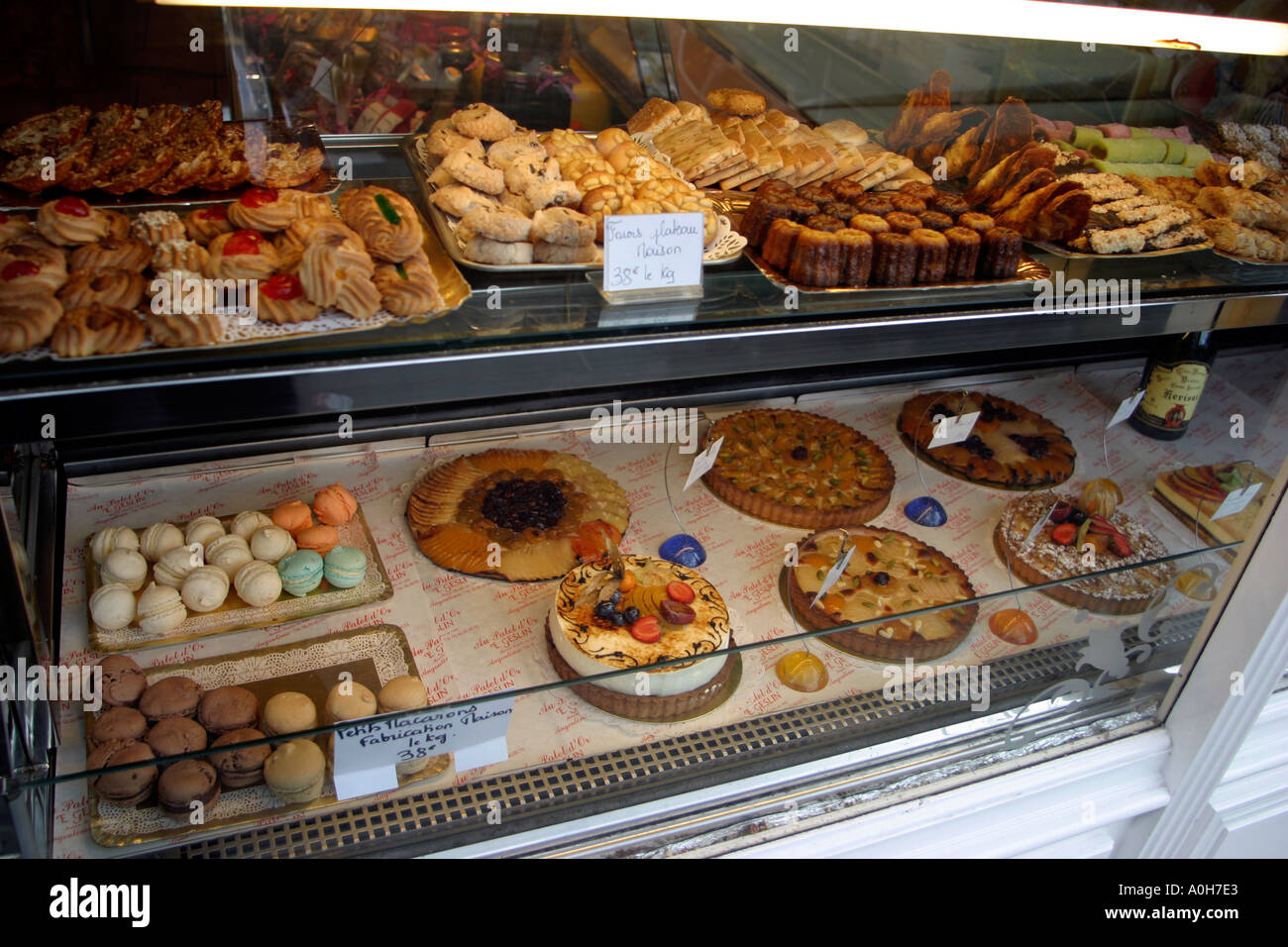 Boulangerie window in Angouleme Charente France Stock Photo - Alamy
