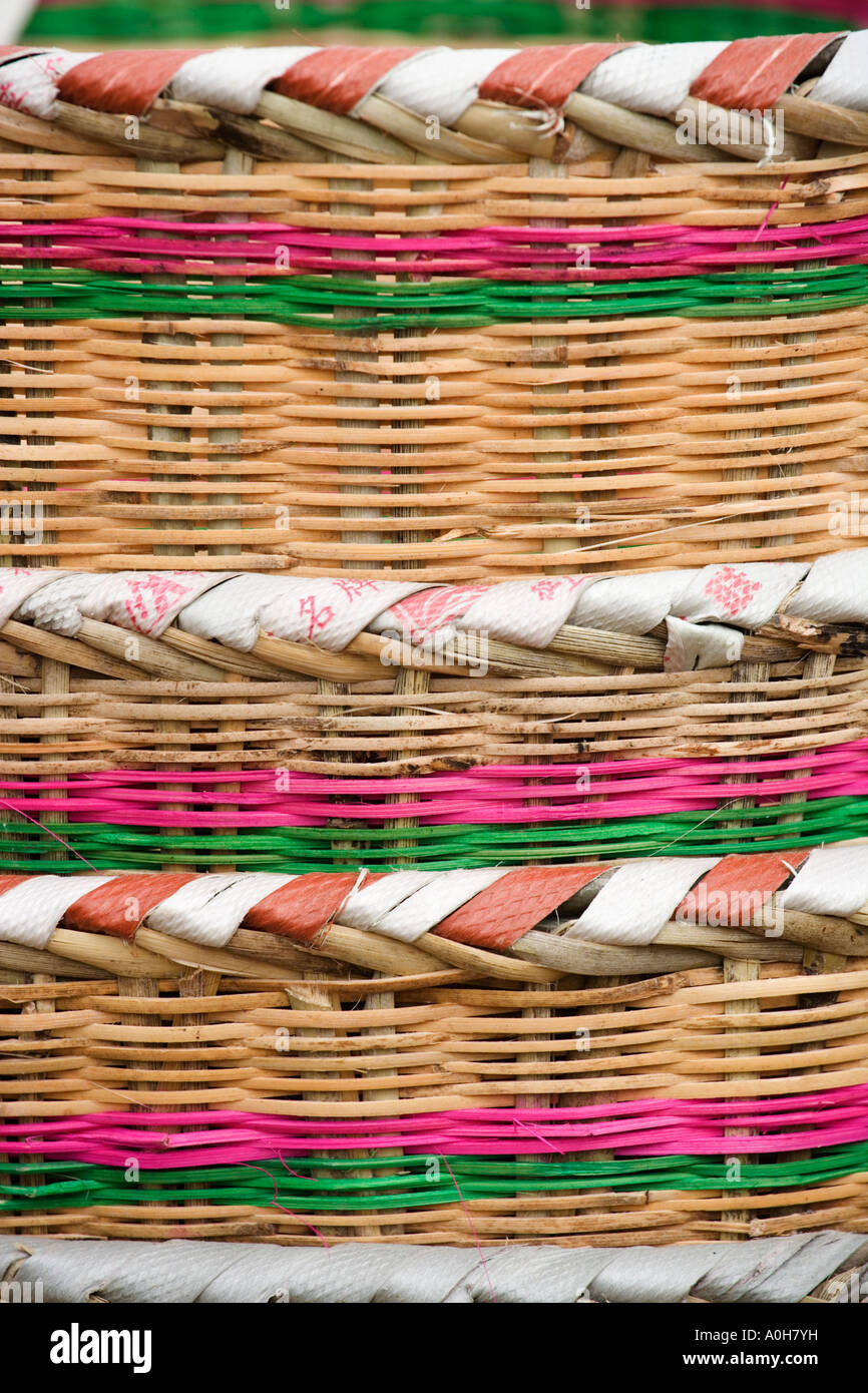 Design on handmade basket backpack, Bai market, Dali, Yunnan, China ...
