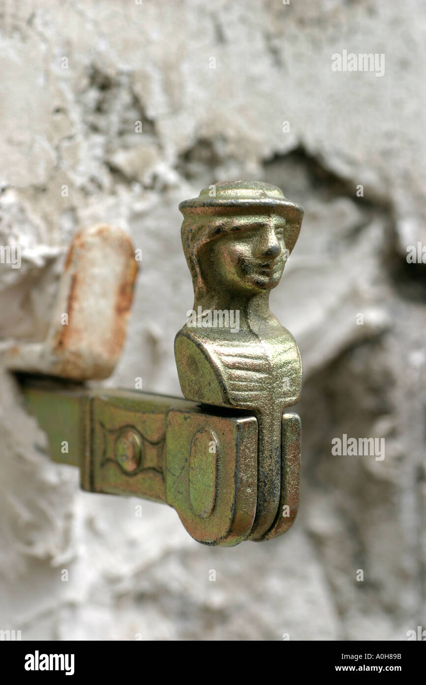 Ornamental shutter catch Provins, Ile de France, France Stock Photo - Alamy