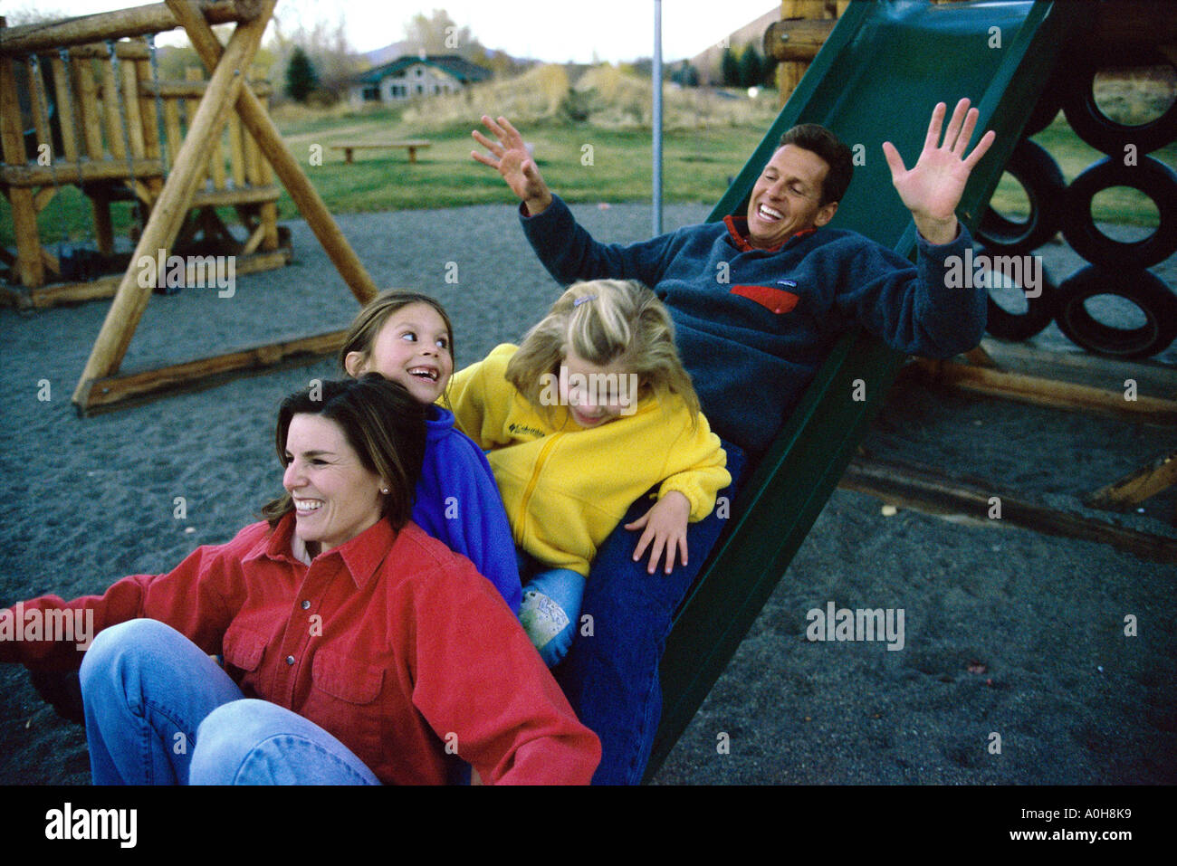 Man woman slide down hi-res stock photography and images - Alamy