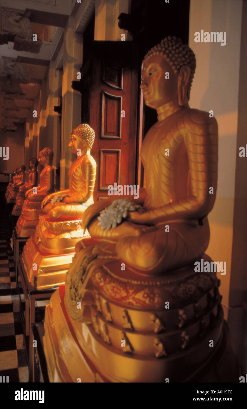 Buddha statues Temple of the Tooth Sri Lanka Stock Photo - Alamy