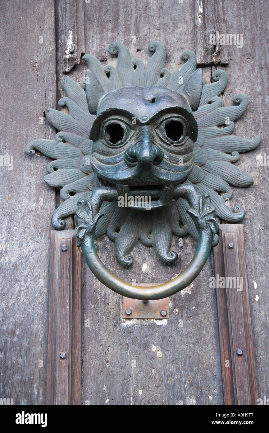 The Famous Door Knocker Durham Cathedral Durham England Stock Photo - Alamy