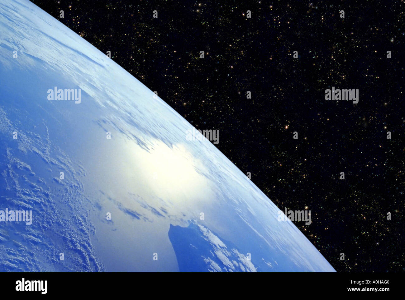 Earth viewed from space Stock Photo - Alamy