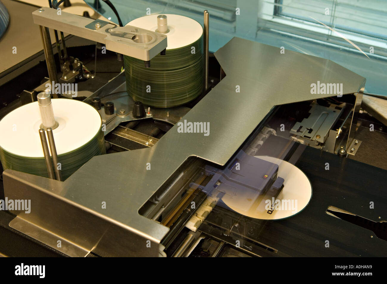 On Body CD DVD inkjet printing Stock Photo - Alamy