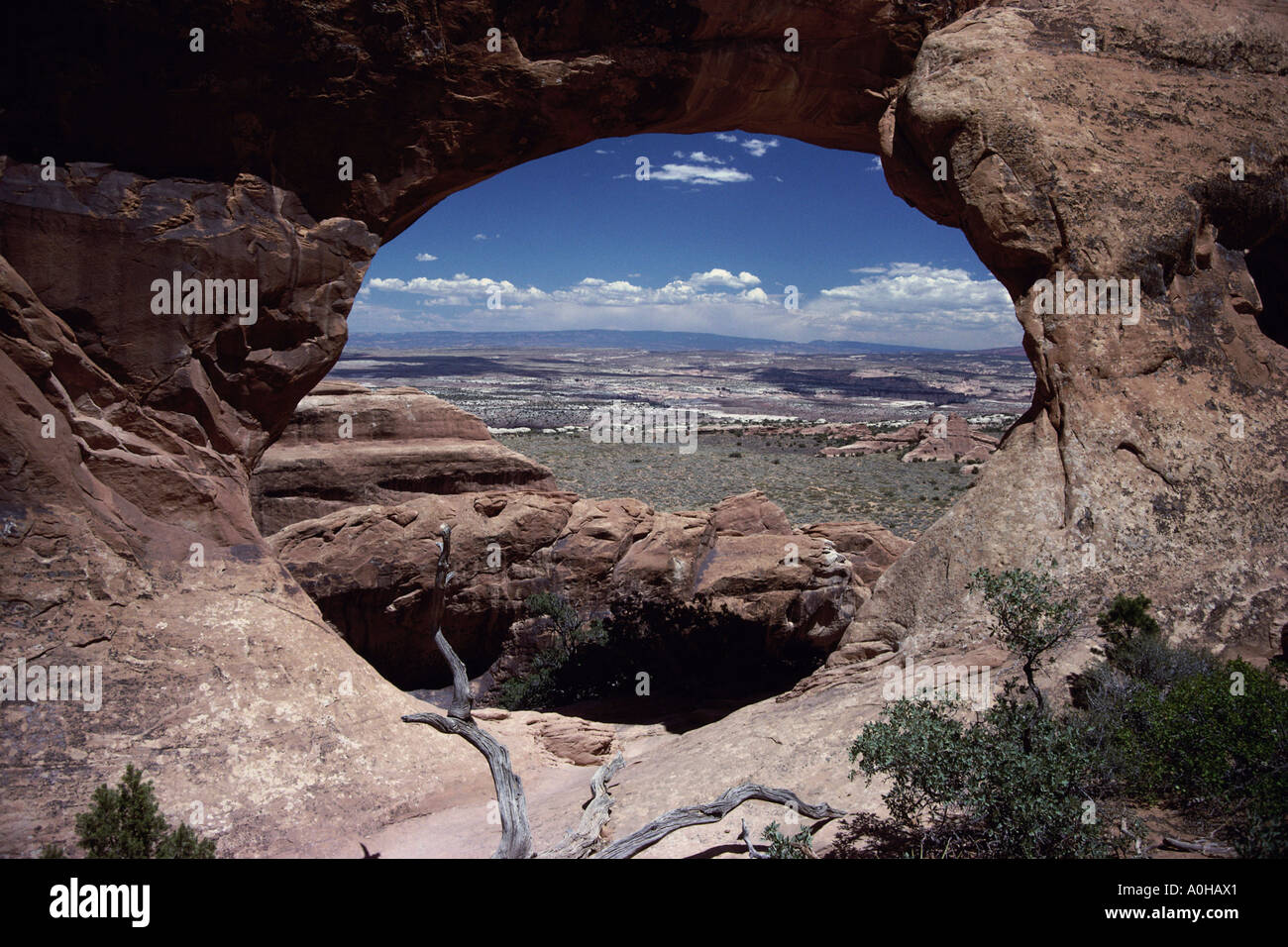 Partition Arch Arches National Park Utah USA Stock Photo - Alamy