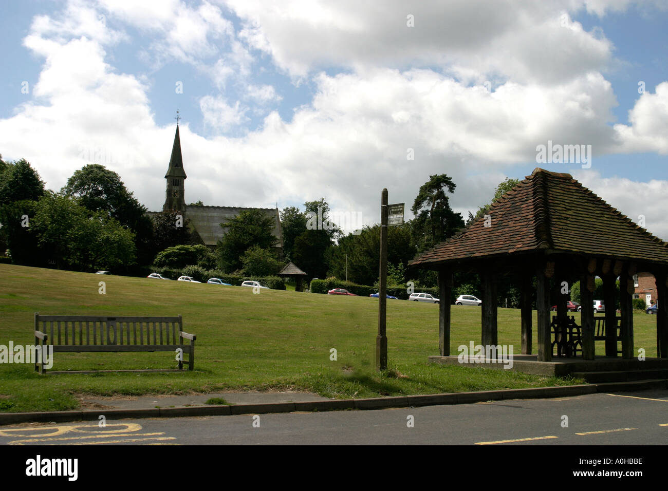 Ide Hill Village Sevenoaks Kent UK June 2004 Stock Photo - Alamy