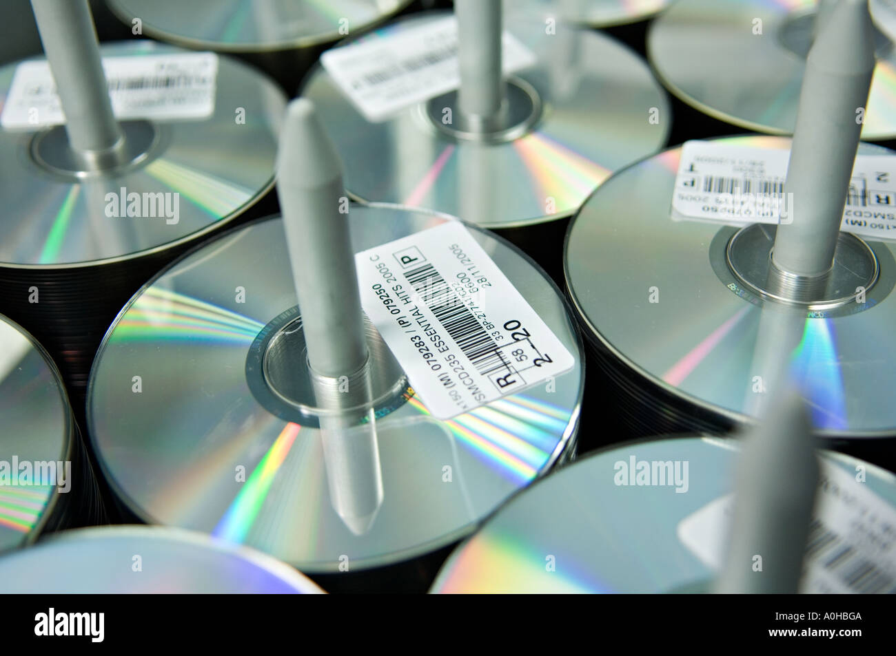 Cd spindles hi-res stock photography and images - Alamy