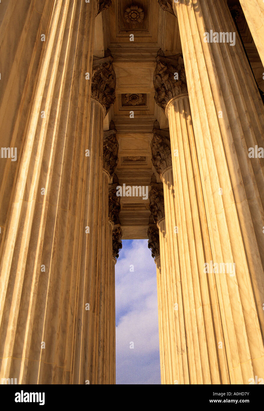 USA Washington DC The United States Supreme Court Corinthian Columns ...