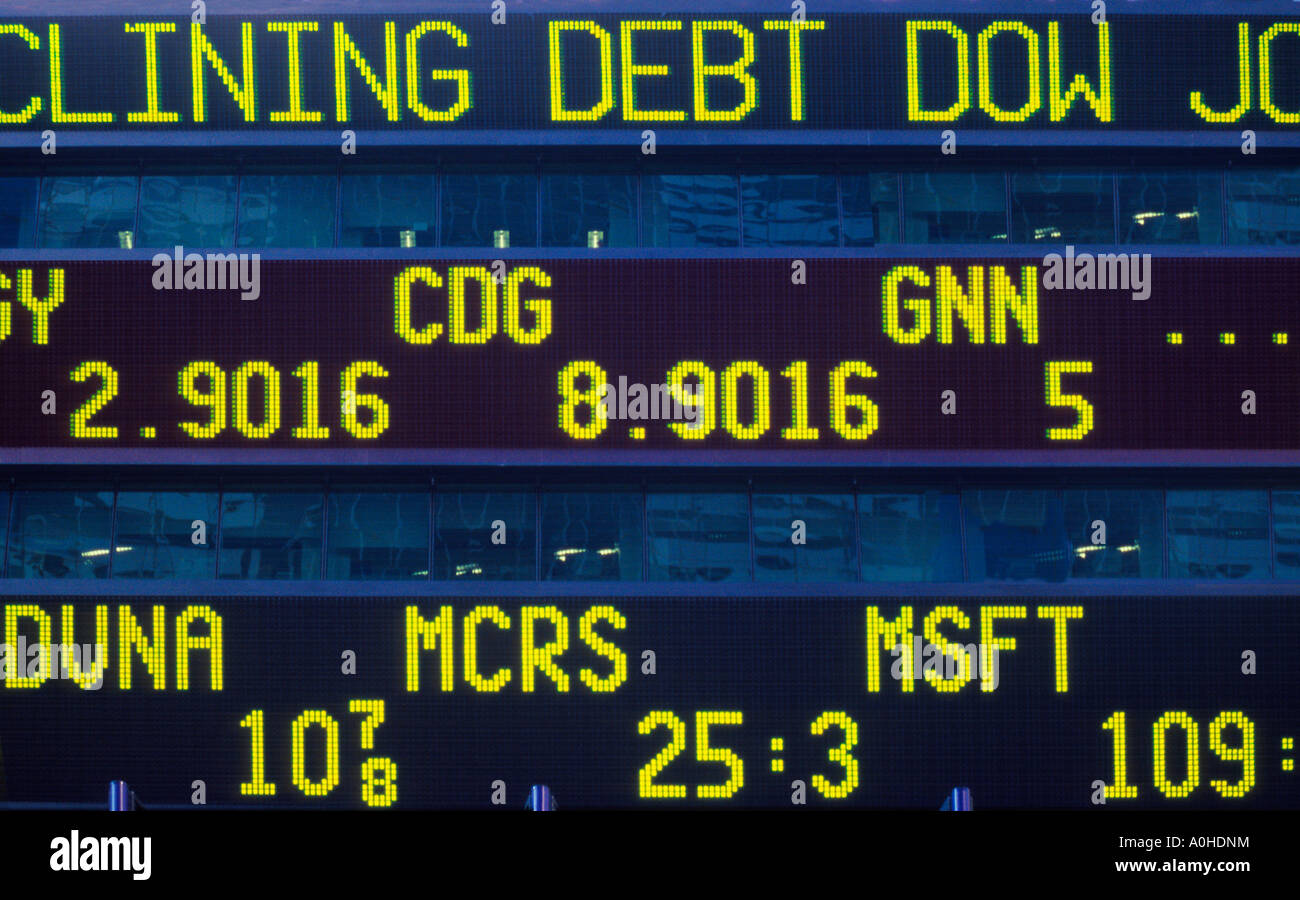 New York Stock Exchange financial data. Wall Street Stock Market. New ...